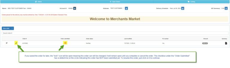 Online Ordering Instructions | Merchants Market Group